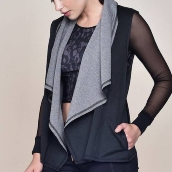 Alala | Jackets & Coats | Alala Heather Gray Draped Vest | Poshmark
